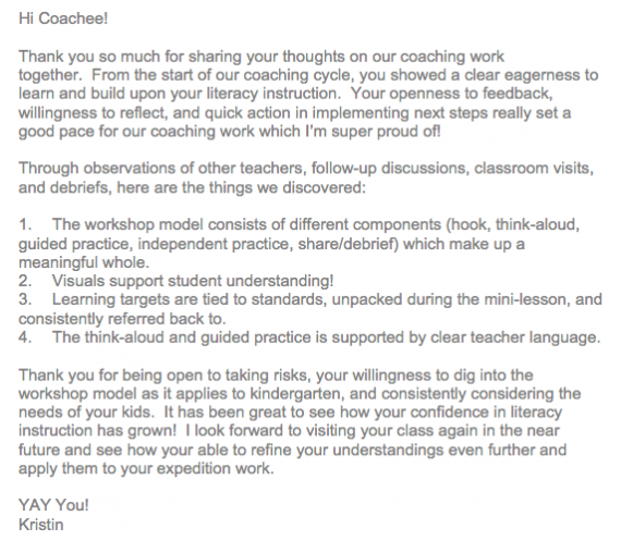 How to Wrap-Up a Coaching Cycle - Ms. Houser