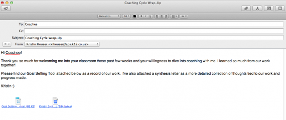 How to Wrap-Up a Coaching Cycle - Ms. Houser