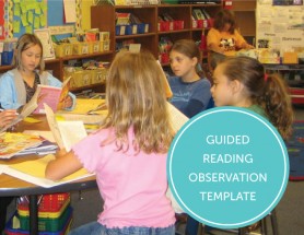 A Guided Reading Observation Template - Ms. Houser