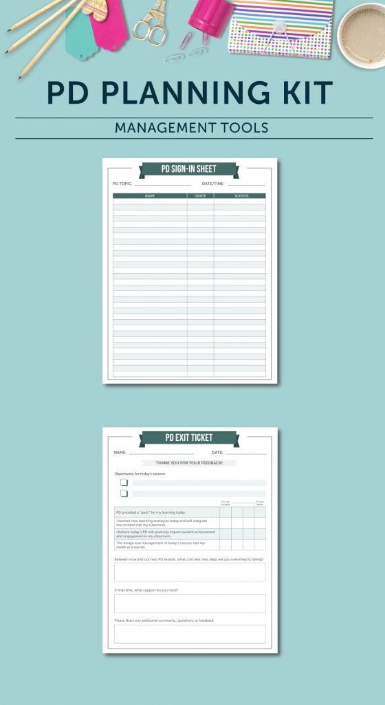 PD Planning Kit - Ms. Houser