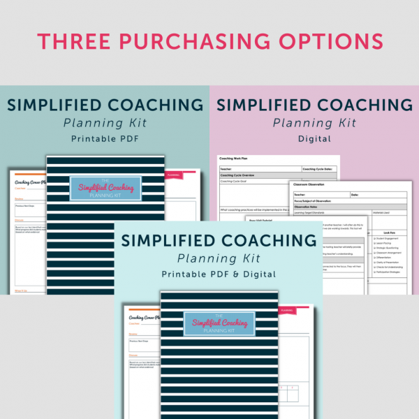 Simplified Coaching Planning Kit - Ms. Houser