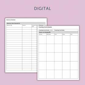 Simplified Coaching Planning Kit - Ms. Houser